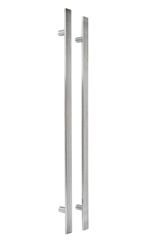 External Square Pull Handle Set Pre-Finished External Hardware — Door Distributors