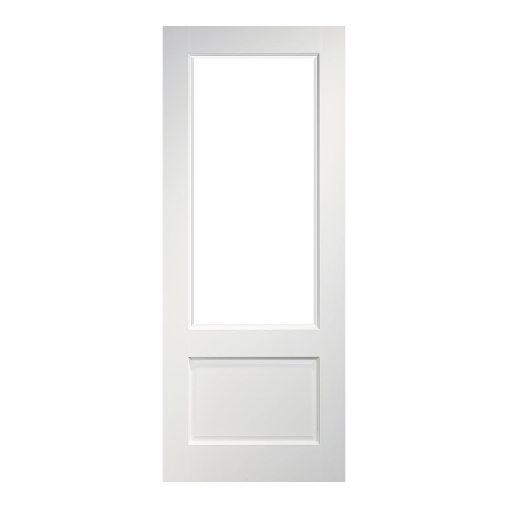 Madison White Primed Bevelled Glaze Internal Door — Door Distributors